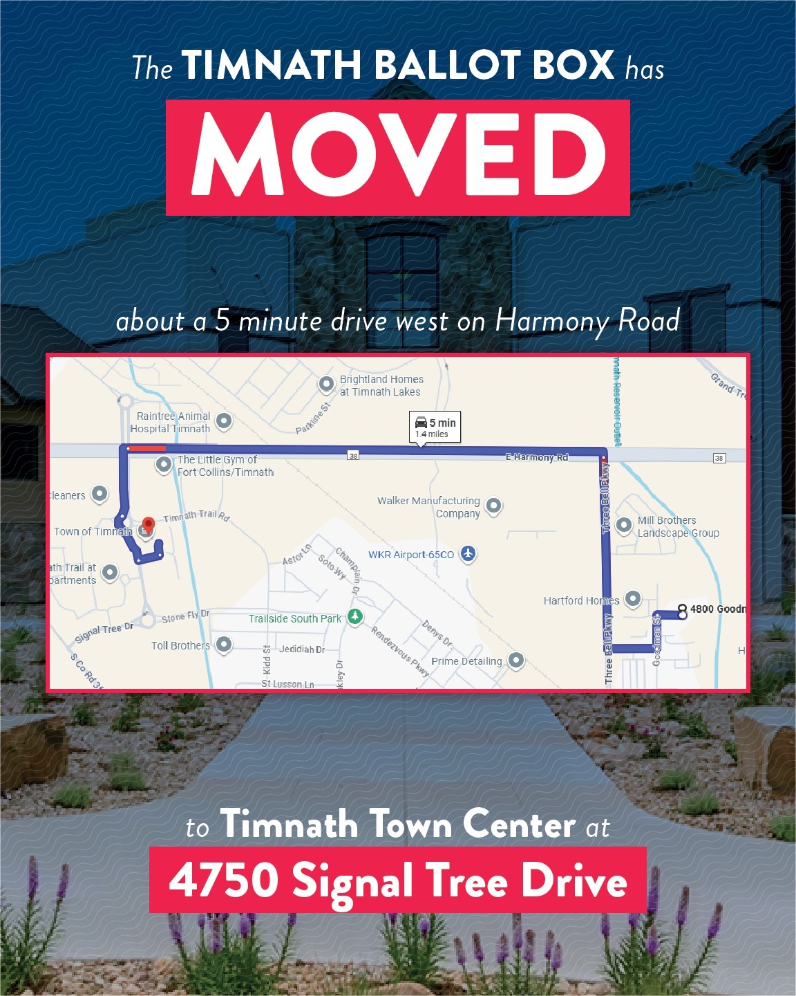 Timnath voters- your ballot box has moved! - Town of Timnath